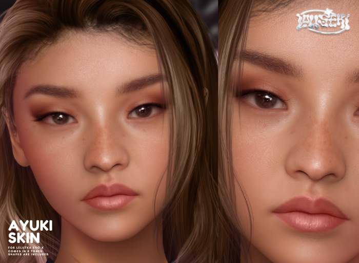 Second Life Marketplace - LOUSEKI x LeL EvoX - Ayuki Skin (Sienna)